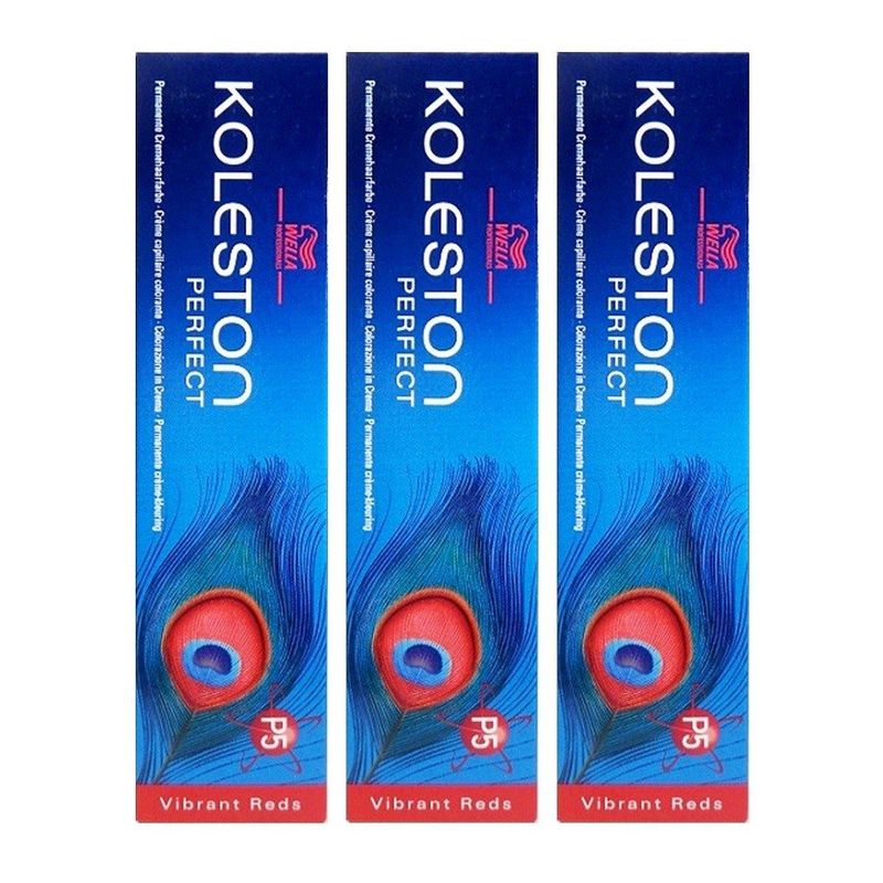 Wella Koleston Perfect 77/44 Medium Blonde Intense Red Intense 3 x 60 ...