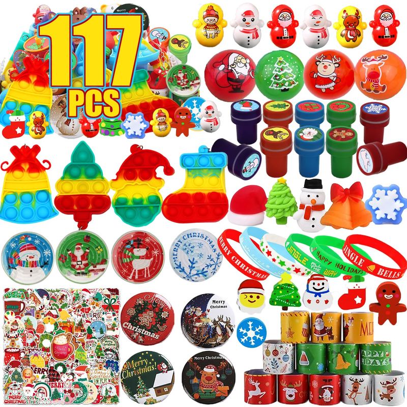 YOAUSHY 117 Pcs Party Favors for Kids, Classroom Christmas Gifts for ...