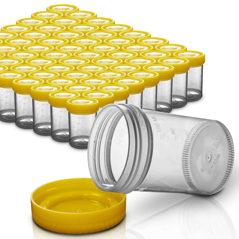 50pc Kit, RE-GEN 120ml Premium Reusable Leak Proof Specimen Liquid ...