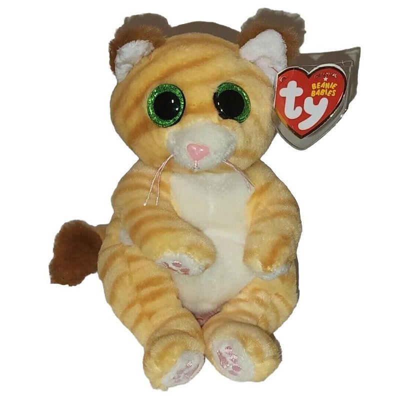 Ty Beanie Baby Bellies MANGO the Tabby Cat 6" NEW MWMTs Plush Stuffed ...