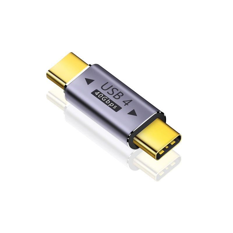 Poyiccot USB C Extension Adapter 40Gbps, 100W USB C Male to Male Adapter, Fast Charging, USB 4.0 ...