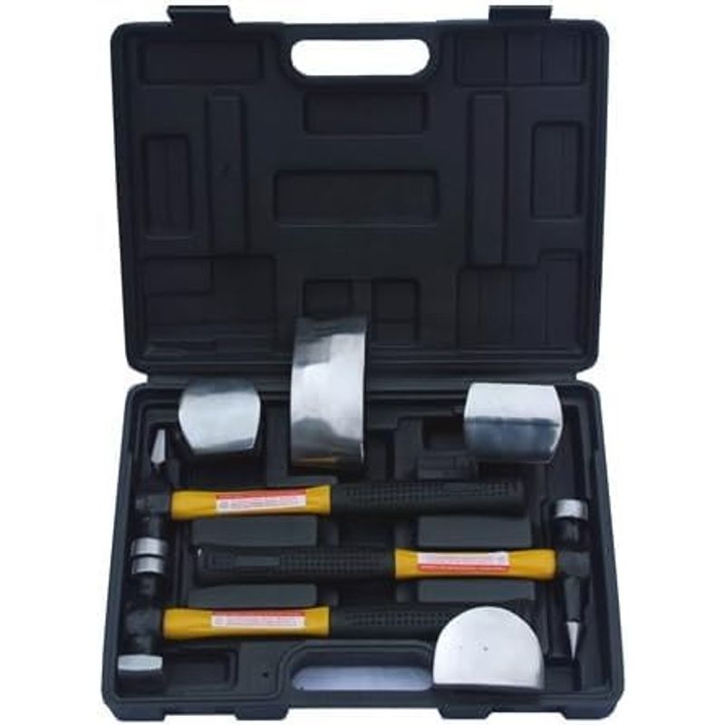 SEIKOH Sheet Metal Hammer Set, Sheet Metal and Metal Processing Set, 3 ...