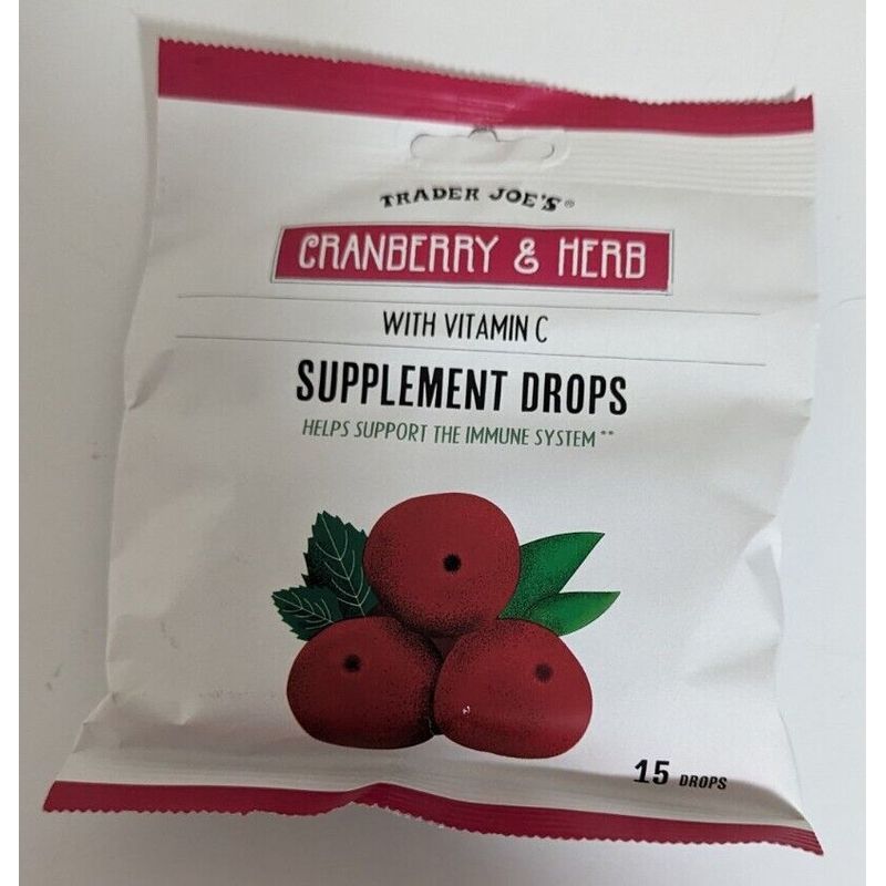 Trader Joe's Cranberry & Herb Supplement Drops With Vitamin C 15 Drops - Online Marketplace ...