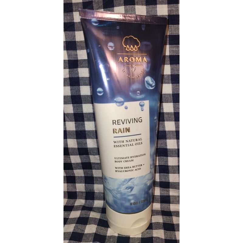 ALL NEW Reviving RAIN Aromatherapy Body Cream 8 oz Bath & Body Works ...