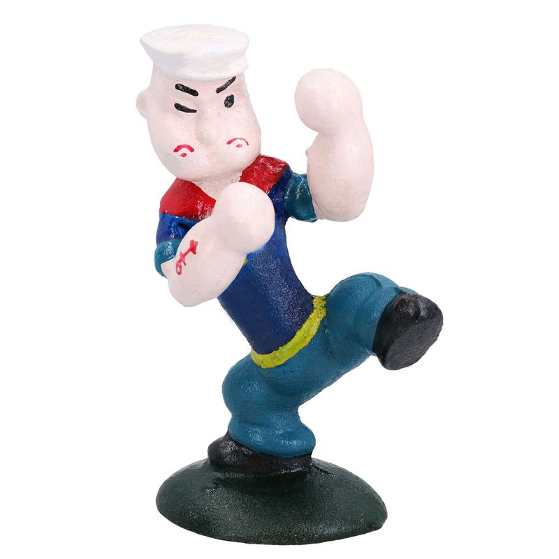 AB Tools Kung Fu Popeye Sailor Man Bike Mascot Figure Statue Cast Iron Metal Decoration - Online ...
