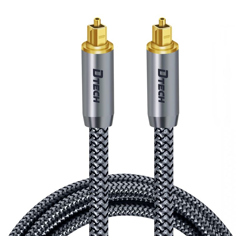 DTECH Optical Digital Cable, Toslink Optical Digital Audio Cable, Nylon ...