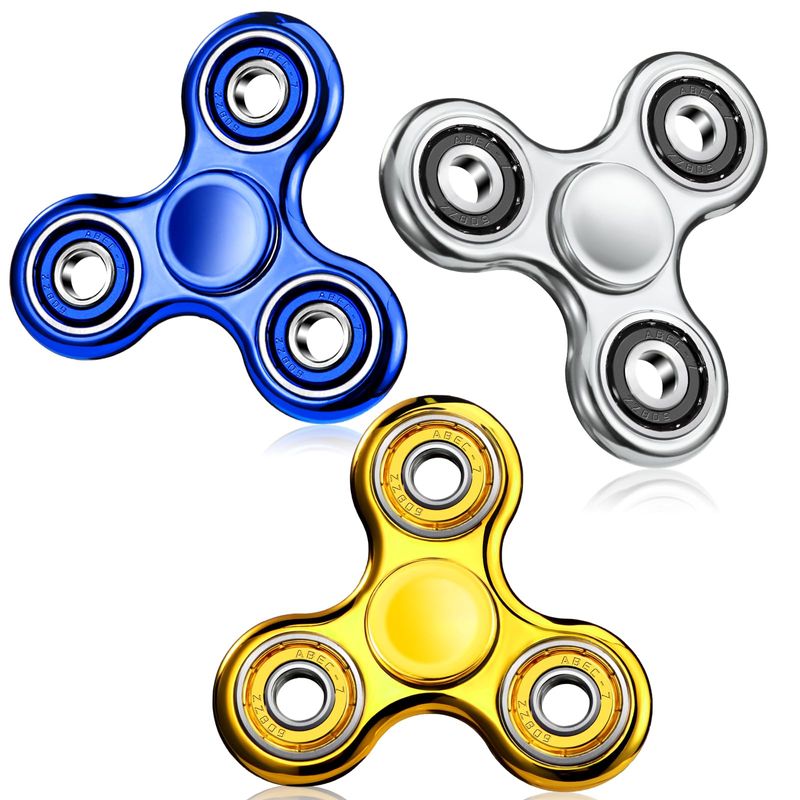 SCIONE 3PCS Fidget Spinner Sensory Hand Fidget Toys, Anxiety Stress ...