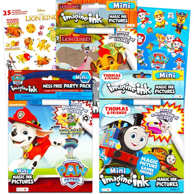 Imagine Ink Coloring Book Set for Toddlers Kids - 3 Magic Ink Books ...