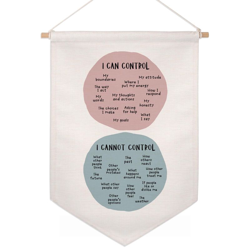 Classroom Wall Hanging Banner Poster Therapy Office Decor Calm Down ...