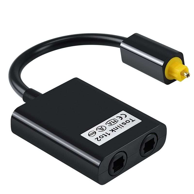 ANSTEN Optical Fiber Splitter 1 in 2 Out Optical Audio Splitter ...
