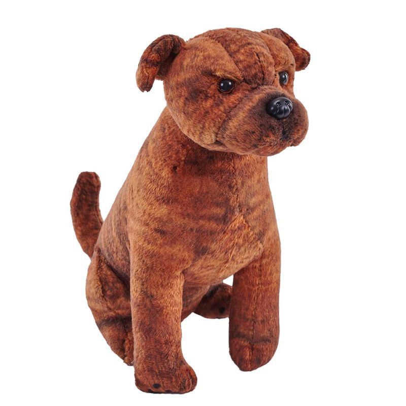 Wild Republic Rescue Dog, Staffordshire Bull Terrier, Stuffed Animal ...