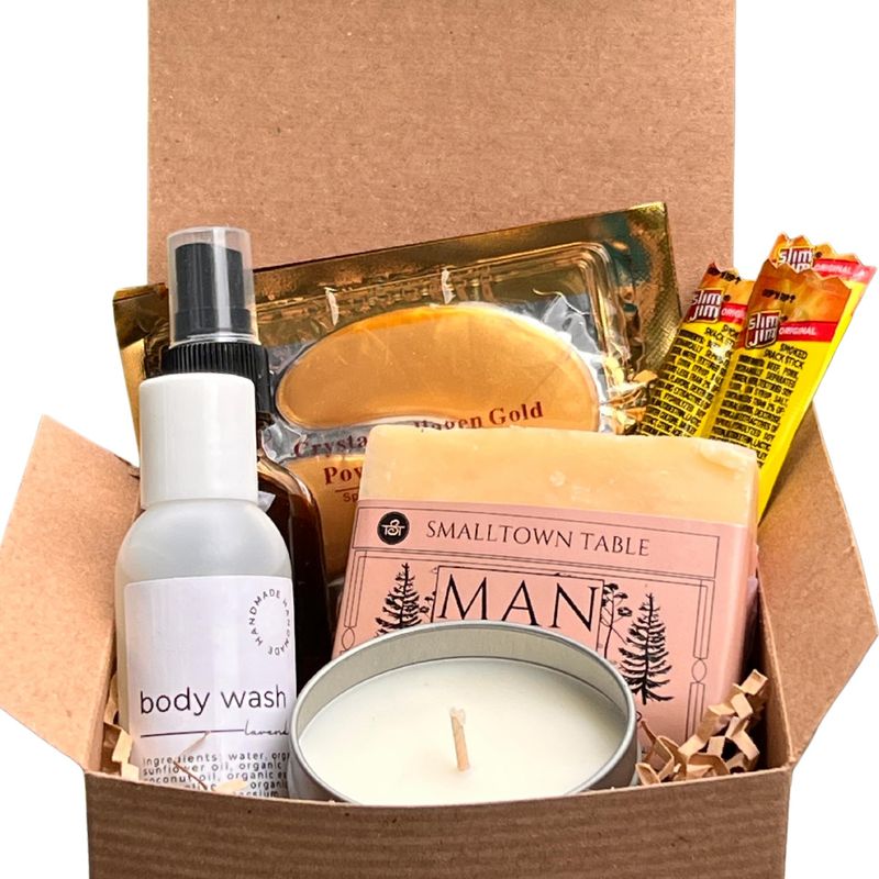 Man Spa Luxury Gift Set for Men - 6 Piece Body Grooming Kit with Body ...