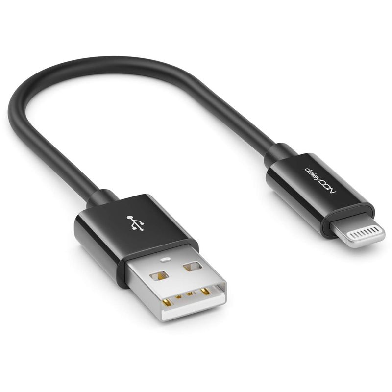deleyCON 0.15m Lightning 8 Pin USB Charging & Data Cable - Apple MFI ...