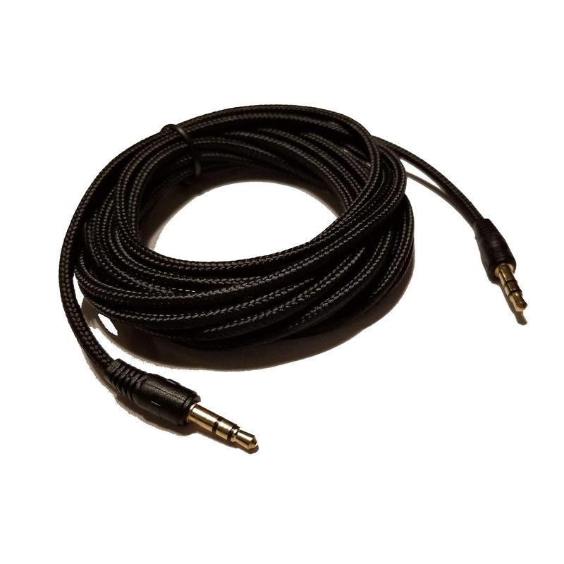 ienza Audio or External Microphone 12FT Braided Cable - Dual TRS 3.5mm ...