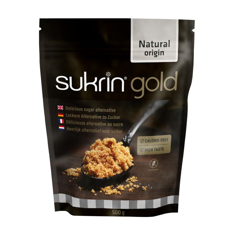 Sukrin Gold Sugar Substitute, The Natural Alternative to Raw Cane Sugar, Pack of 1 (1 x 500 g ...