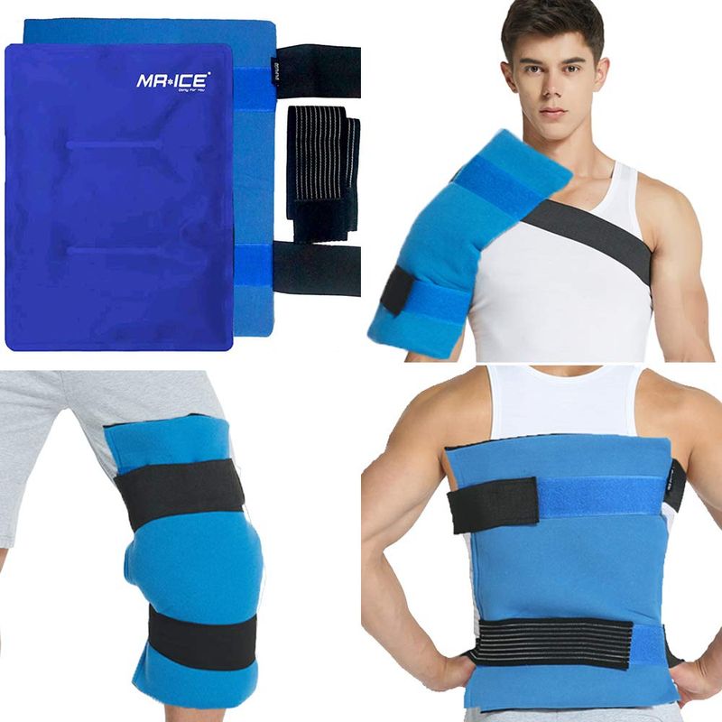 Large Gel Ice Pack Wrap - Ice Packs for Injuries Reusable Cold Pack ...