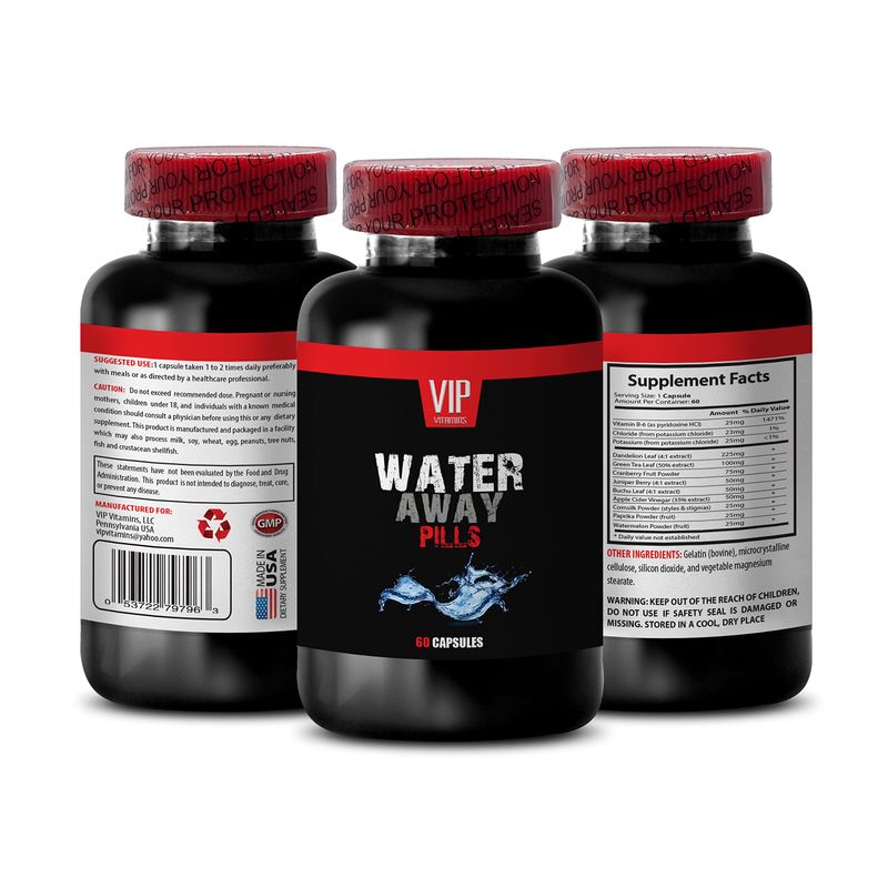 Urinary tract support - WATER AWAY DIURETIC PILLS - Watermelon ...