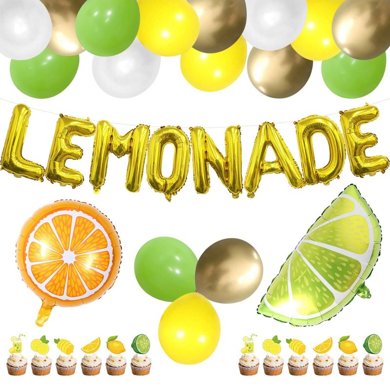 Lemonade Banner For Lemonade Stand Decorations Lemonade Balloons Lemon ...