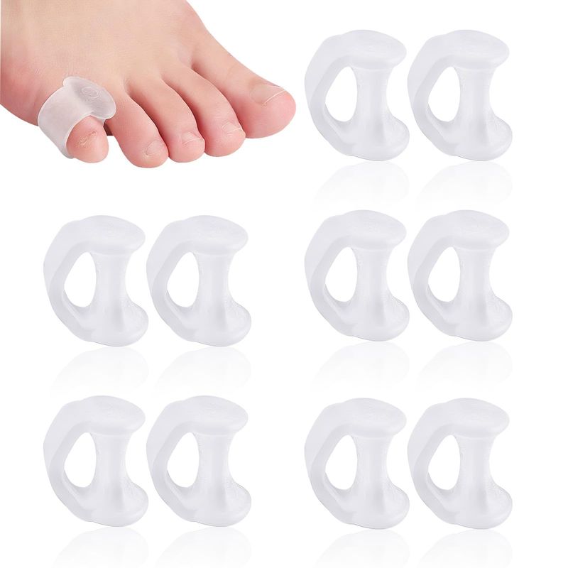 10PCS Gel Toe Separator, Pinky Toe Spacers, Little Toe Cushions ...