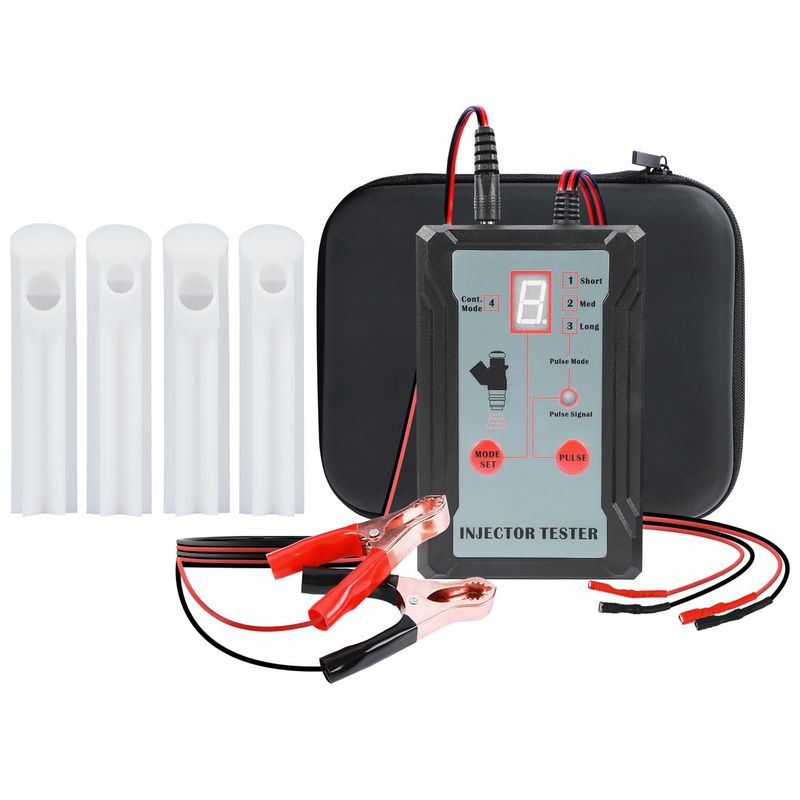 MR CARTOOL 12V Auto Injector Tester 8 Pulse Modes Fuel Injector ...