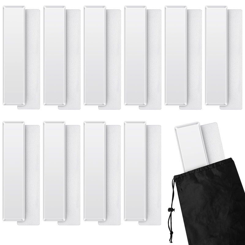 Blueweenly 10 Pcs Court Line Marker Kit Flat Rectangular Gym Floor Spot ...