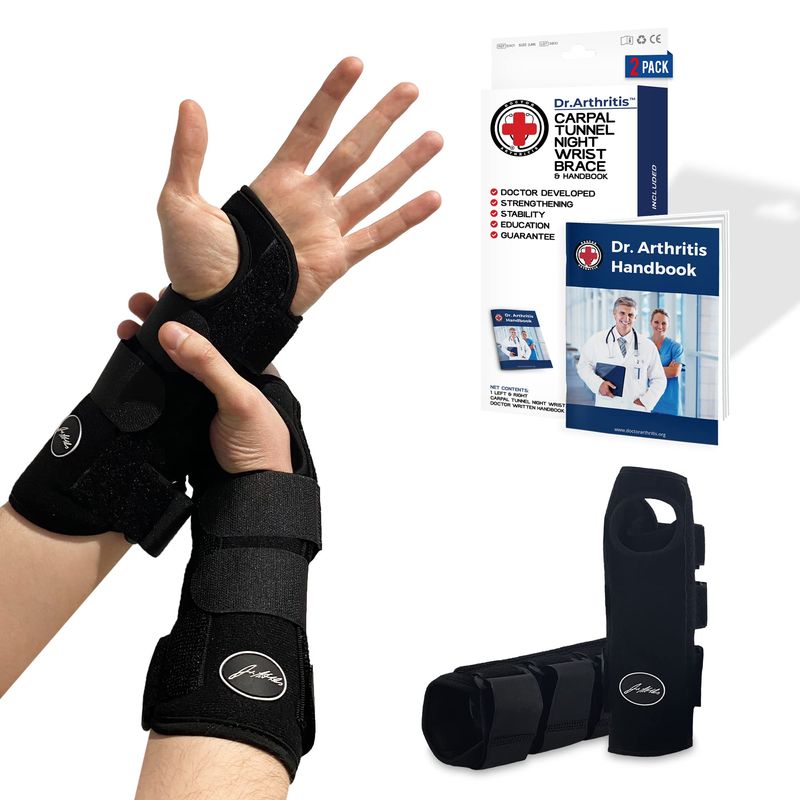 Doctor Developed Carpal Tunnel Wrist Brace for Night Support - Wrist ...