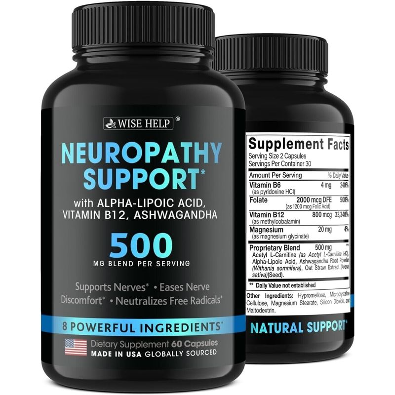 Powerful Nerve Health Formula - 60 Caps for Neuropathy and Trigeminal ...