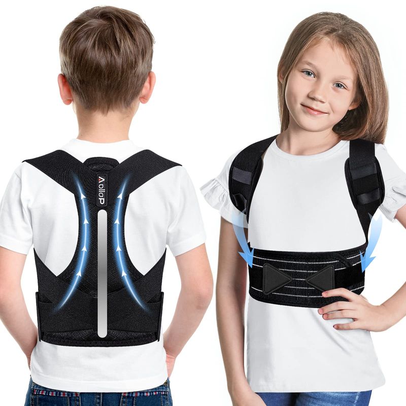 Aollop Posture Corrector for Kids Children, Back Straightener Spinal ...