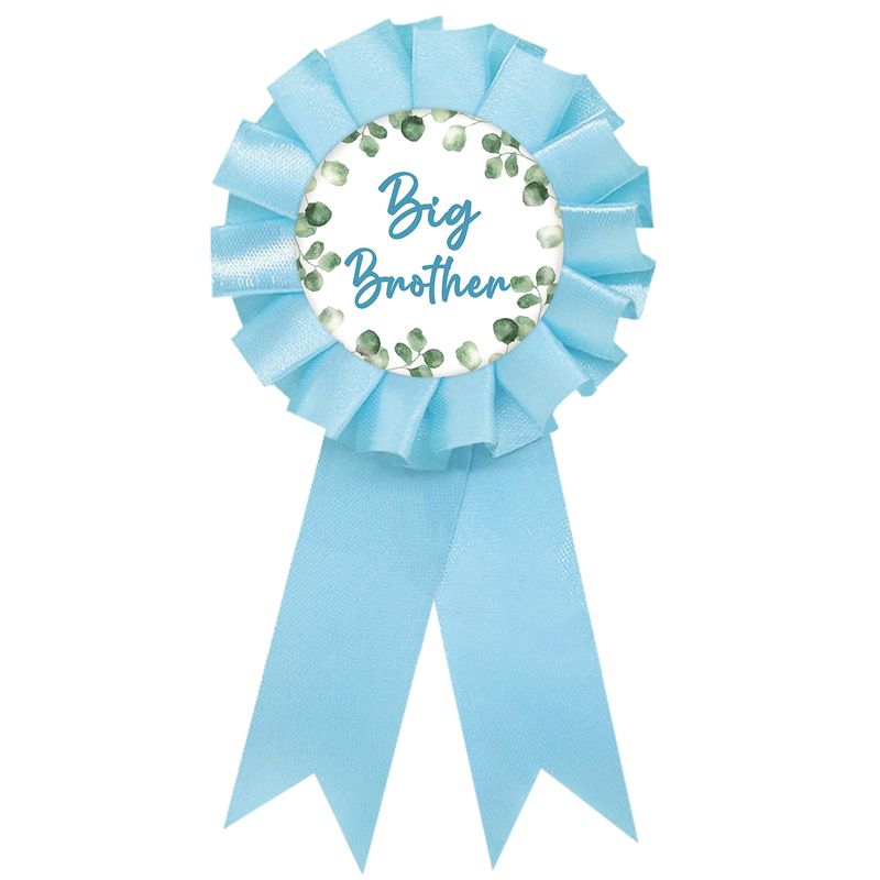 Eucalyptus Big Brother Tinplate Badge Pin, Greenery Brother to Be Pin ...