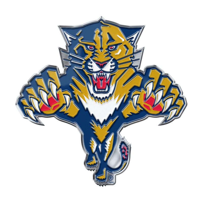 FANMATS 60488 Florida Panthers Heavy Duty Aluminum Embossed Color ...