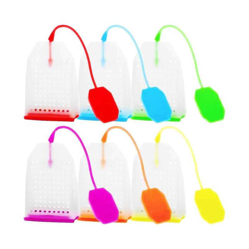Rumyve Reusable Safe Loose Leaf Tea Bag Filter, Silicone Tea Filter Bag ...