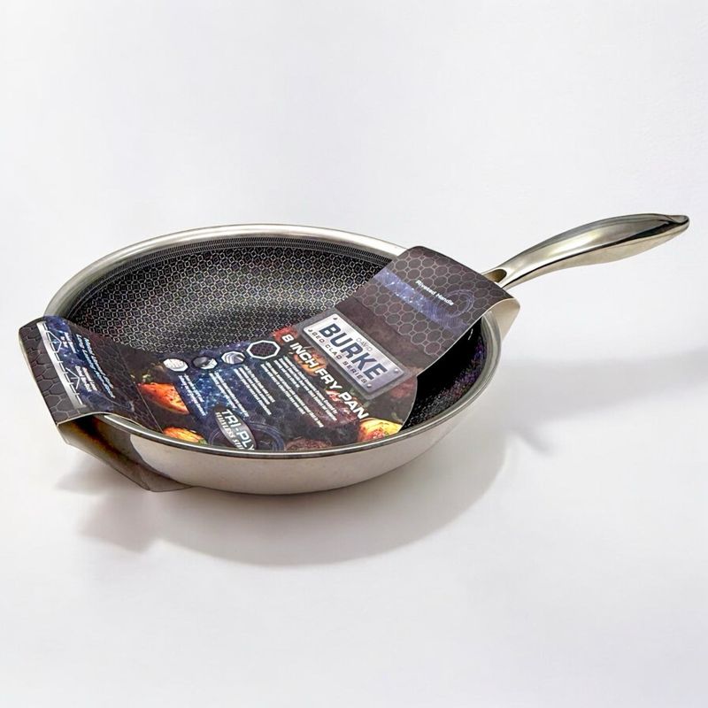 David Burke Geo Clad 8 Inches Tri-Ply Stainless Steel Frying Pan ...