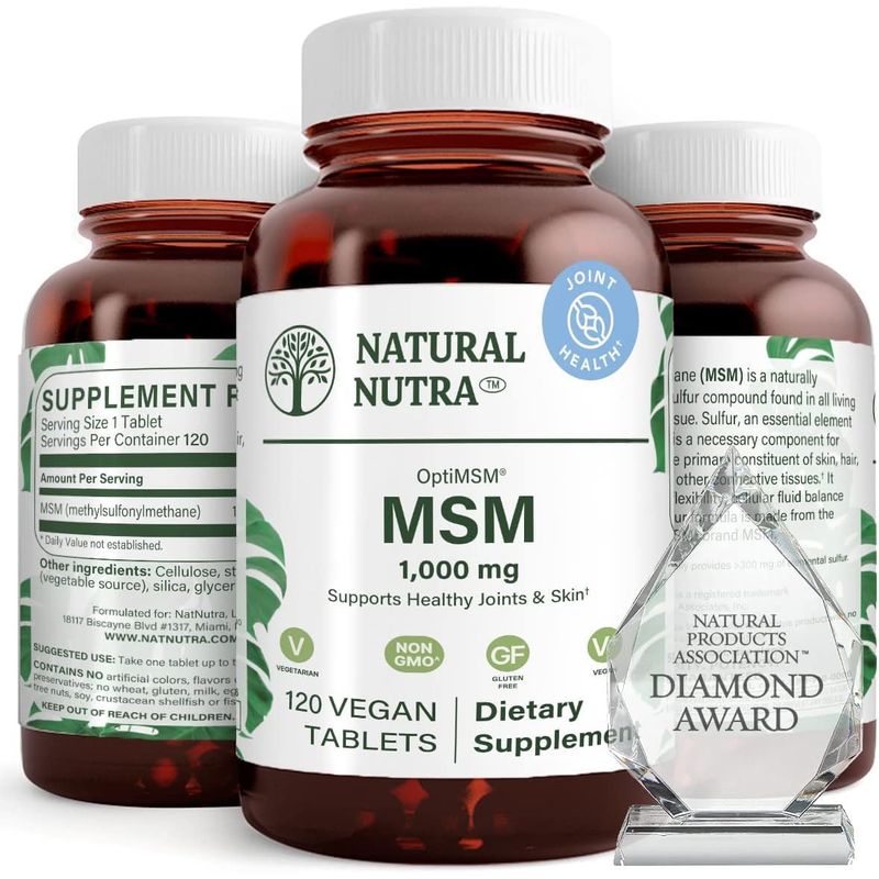 Natural Nutra OptiMSM, MSM Supplement with Sulfur, Prevent Thinning ...