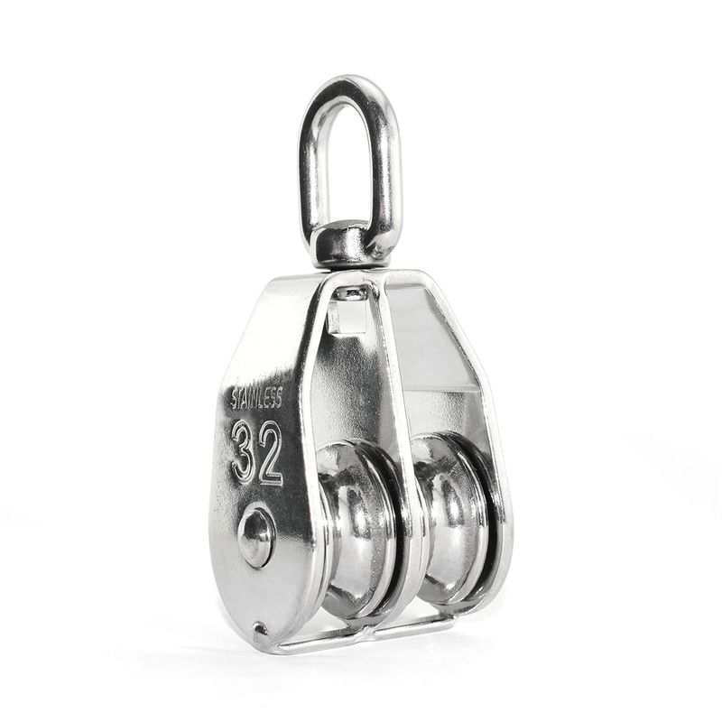 Lind Kitchen 1PCS Lifting Double Pulley Stainless Steel Heavy Duty ...