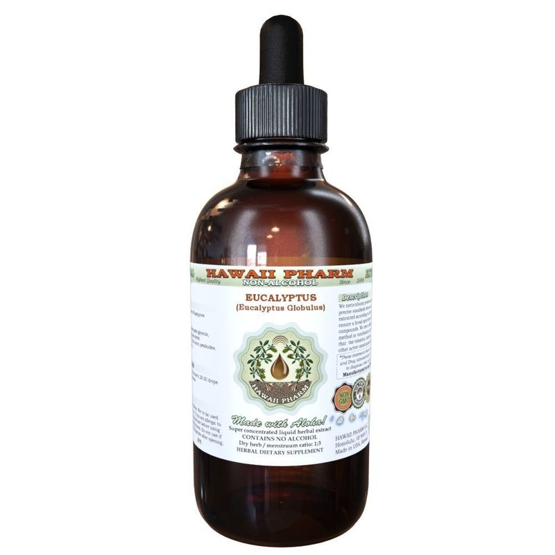 Hawaii Pharm Eucalyptus Alcohol-Free Liquid Extract, Organic Eucalyptus (Eucalyptus Globulus ...