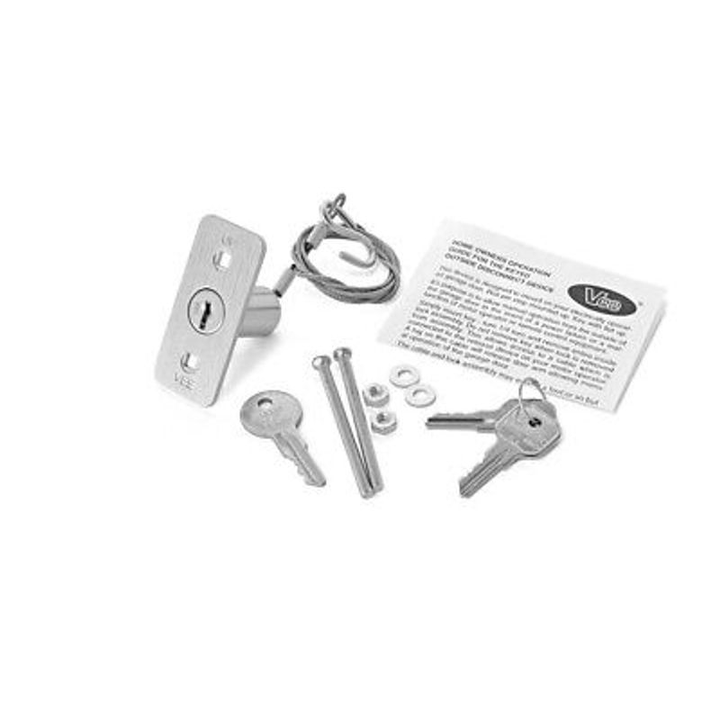Garage Door Emergency Disconnect Release Key Lock New W/ 2 Keys ...