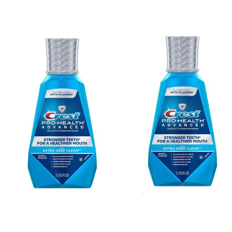 Crest Pro-Health Advanced Anticavity Fluoride Mouthwash/Rinse, Alcohol ...