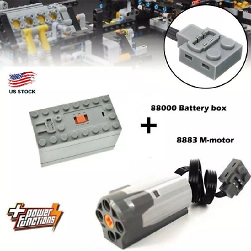 88000 Battery Box M-motor 8883 Electric Train Power Functions For LEGO ...