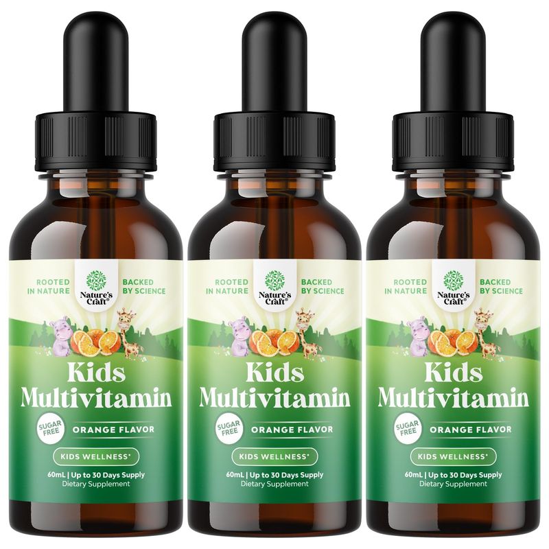 Natures Craft Liquid Multivitamin for Kids Immunity Support - Yummy ...