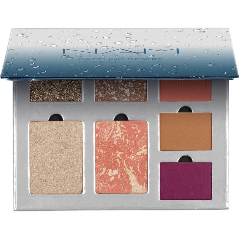 NAM Makeup Dazzling Dessert Eyeshadow Palette with Blush and ...