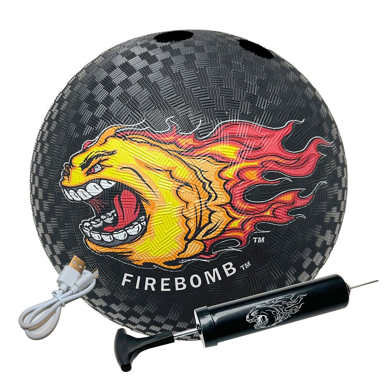 FIREBOMB™ - Bouncing Bowling Bomb™ - 8.5 inch - Black - Playground ...
