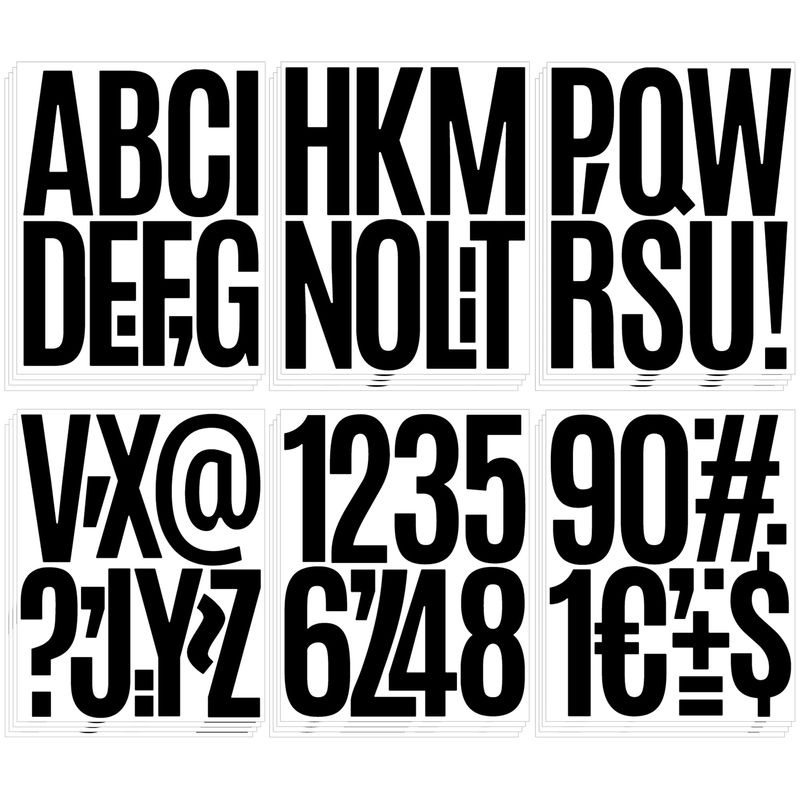240 PCS Letter Stickers Large Mailbox Numbers and Letters,Big Font Self ...