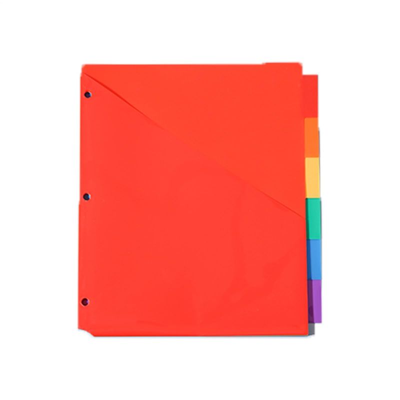 Index Divider | Colorful Insertable 3 Ring Binder Tab Divider,Rainbow ...