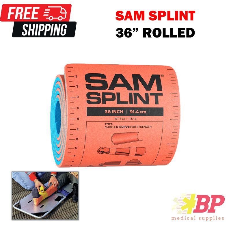 Sam Splint 36 inch Rolled Orange/Blue Emergency First Aid Injury Protection - Online Marketplace ...