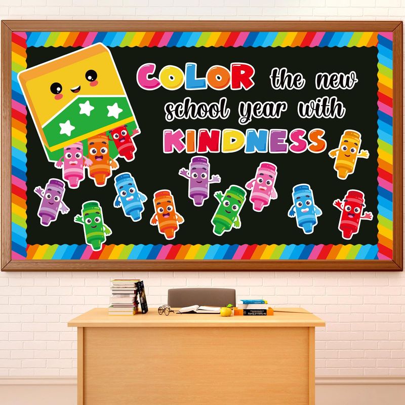 Crayon Bulletin Board Decorations Colorful Crayon Classroom Bulletin ...