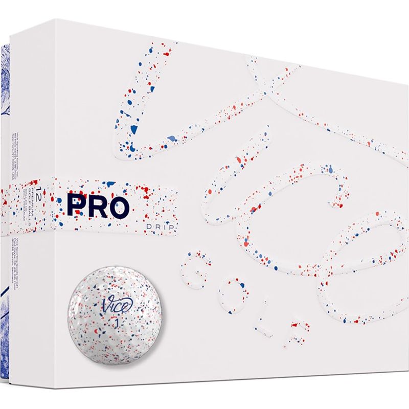 VICE Pro Drip Version Golf Balls (Red/Blue Drip) - EveryMarket
