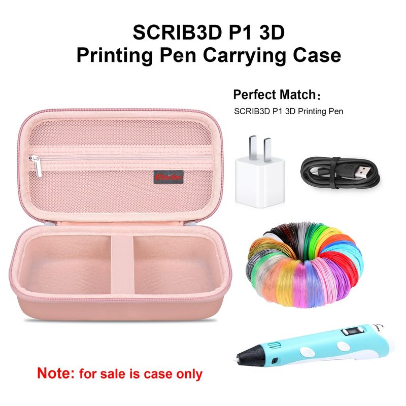 Elonbo 3D Pen Carrying Case for SCRIB3D P1 3D Printing Pen with Display ...