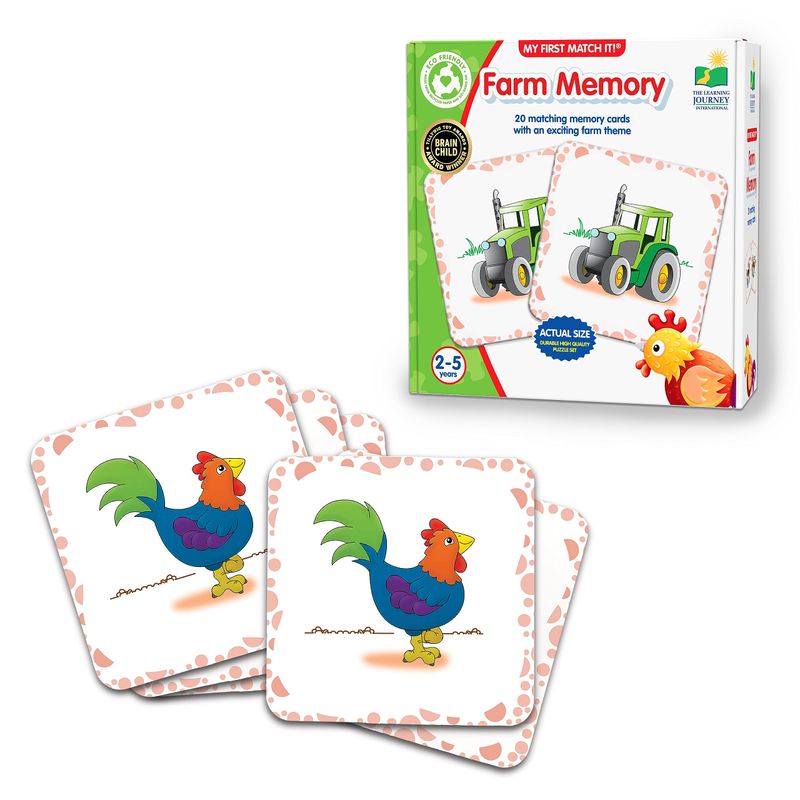 The Learning Journey My First Memory Game - Farm Memory - 20 Card ...