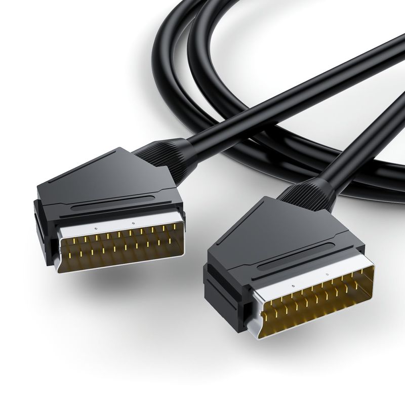 BolAAzuL RGB SCART Lead 21-Pin 3 Meter, RGB Scart to Scart Cable with ...