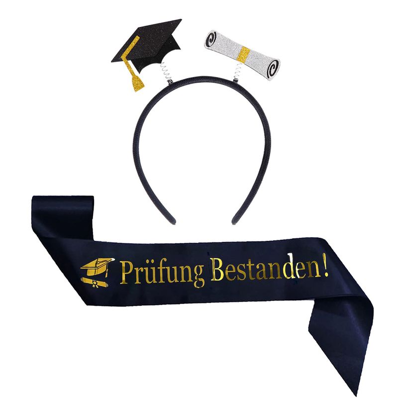 Exam Passed Sash Graduation Sash Headband with Graduate Hat Graduation ...